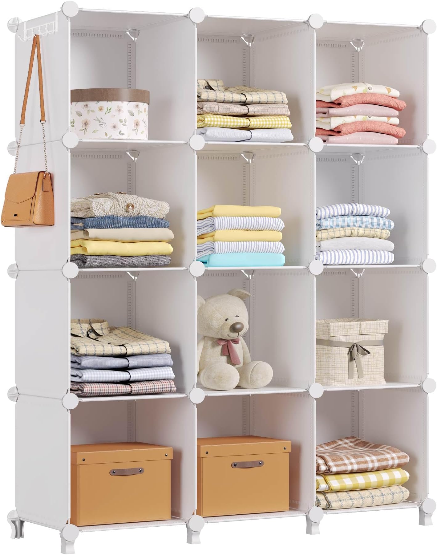 Amazon.com: HOMIDEC Closet Organizer, 12-Cube Closet Organizers and ...