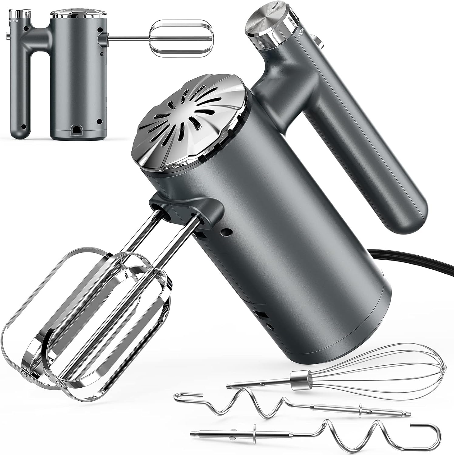 Hand Mixer Electric, Mixer Electric Continuously Variable Speed Control ...