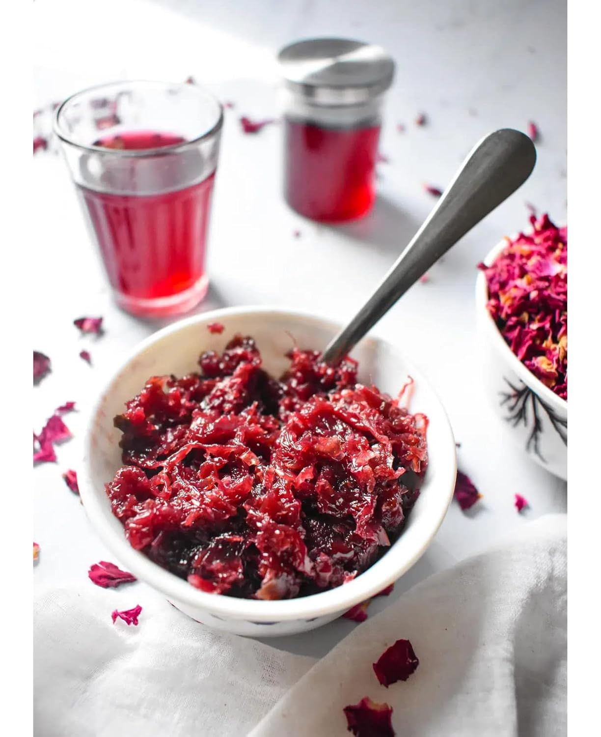 GHOTARAM Organics Gulkand of Desi & Damask Rose Petals Sun-Cooked with ...