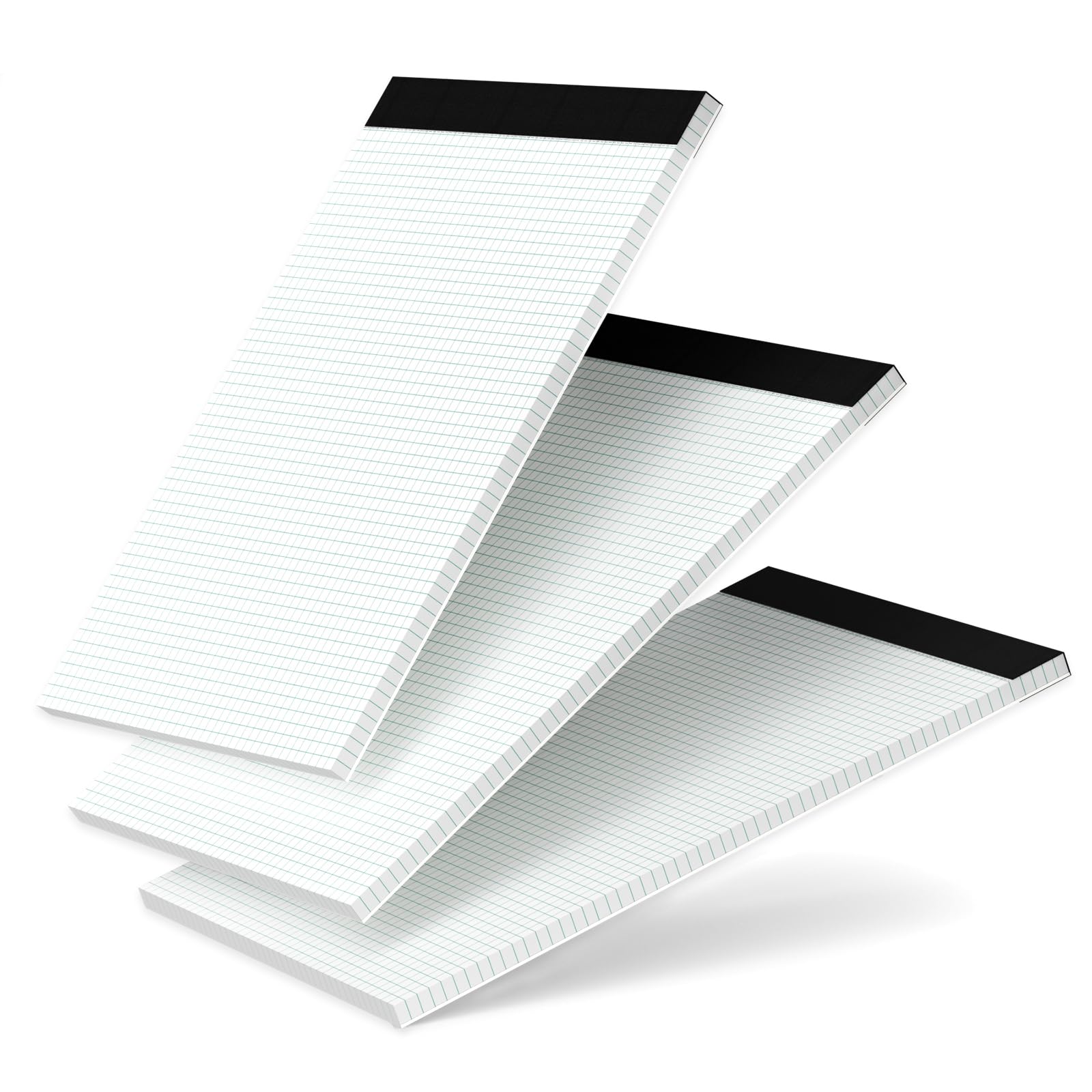 Snapklik.com : 3 Pack Graph Paper 5x5 Quad Legal Pads 8.5 X 11 Graph ...