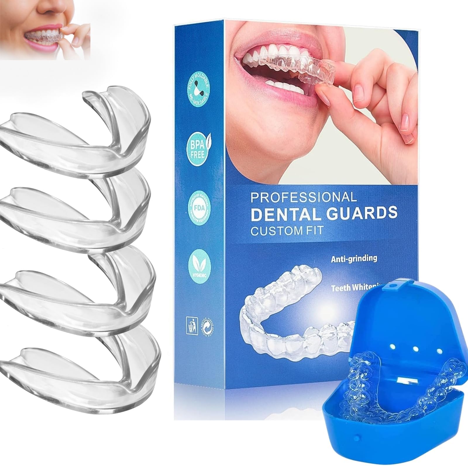 Amazon.com: 4 Pack Kids Mouth Guard for Grinding Teeth, Night sleep ...