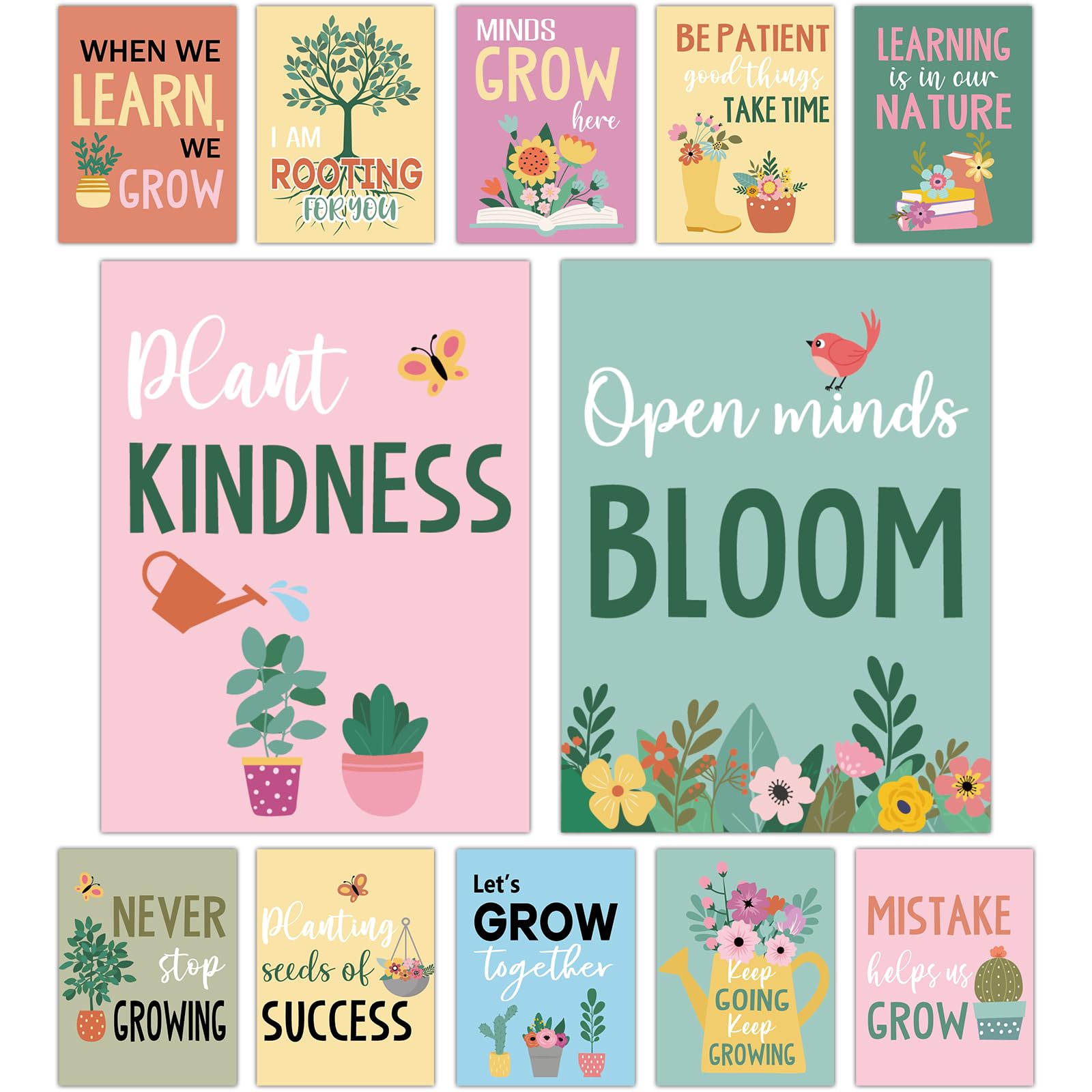 Motivational Poster Board Motivational Bulletin Board Set, One World,