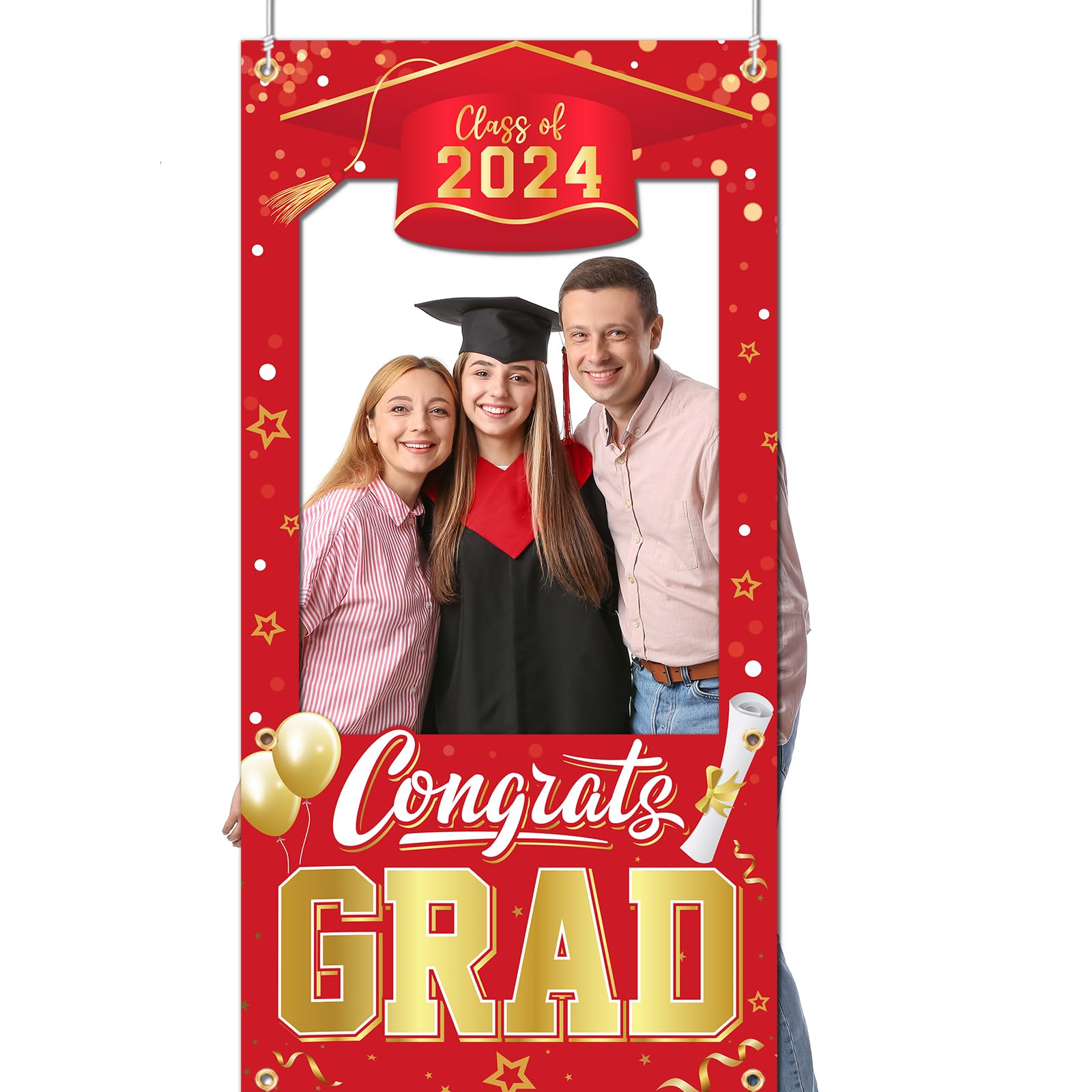 Buy Graduation Photo Booth Frame 2024 Graduation Photo Booth Props ...