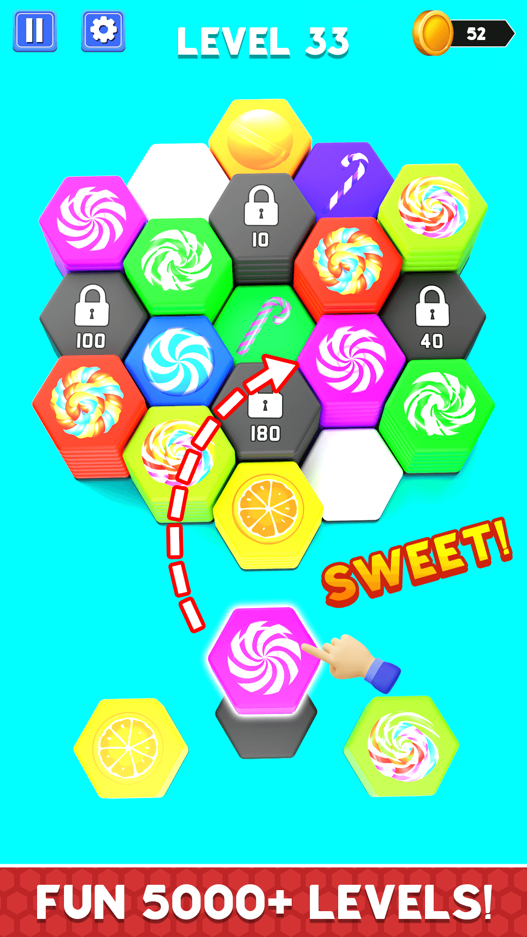 Hexa Color 3D Hexa Sorting New Game Puzzle - App on Amazon Appstore