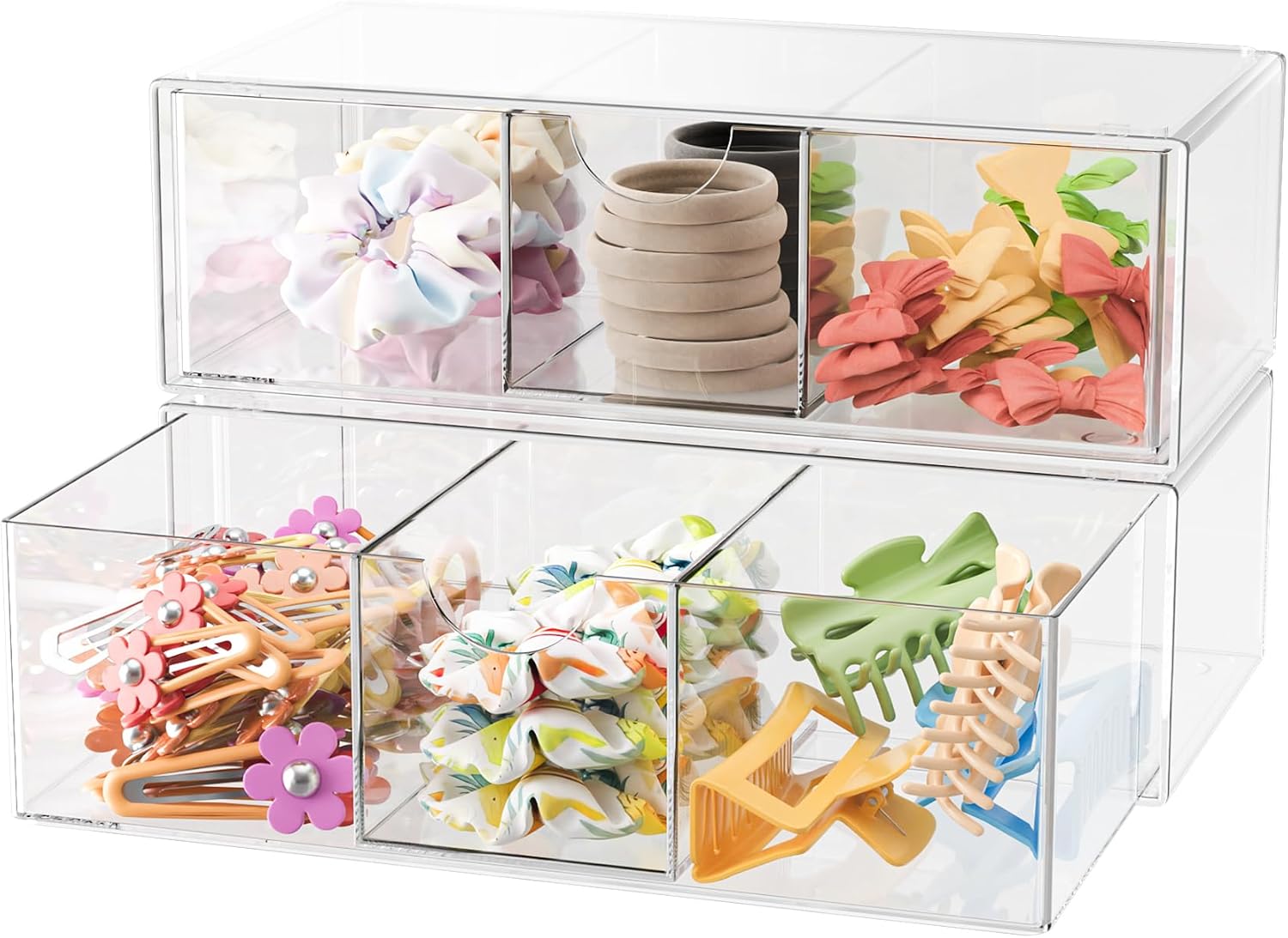 Amazon.com: JDOTL Hair Accessories Organizer for Girls, Clear Acrylic ...