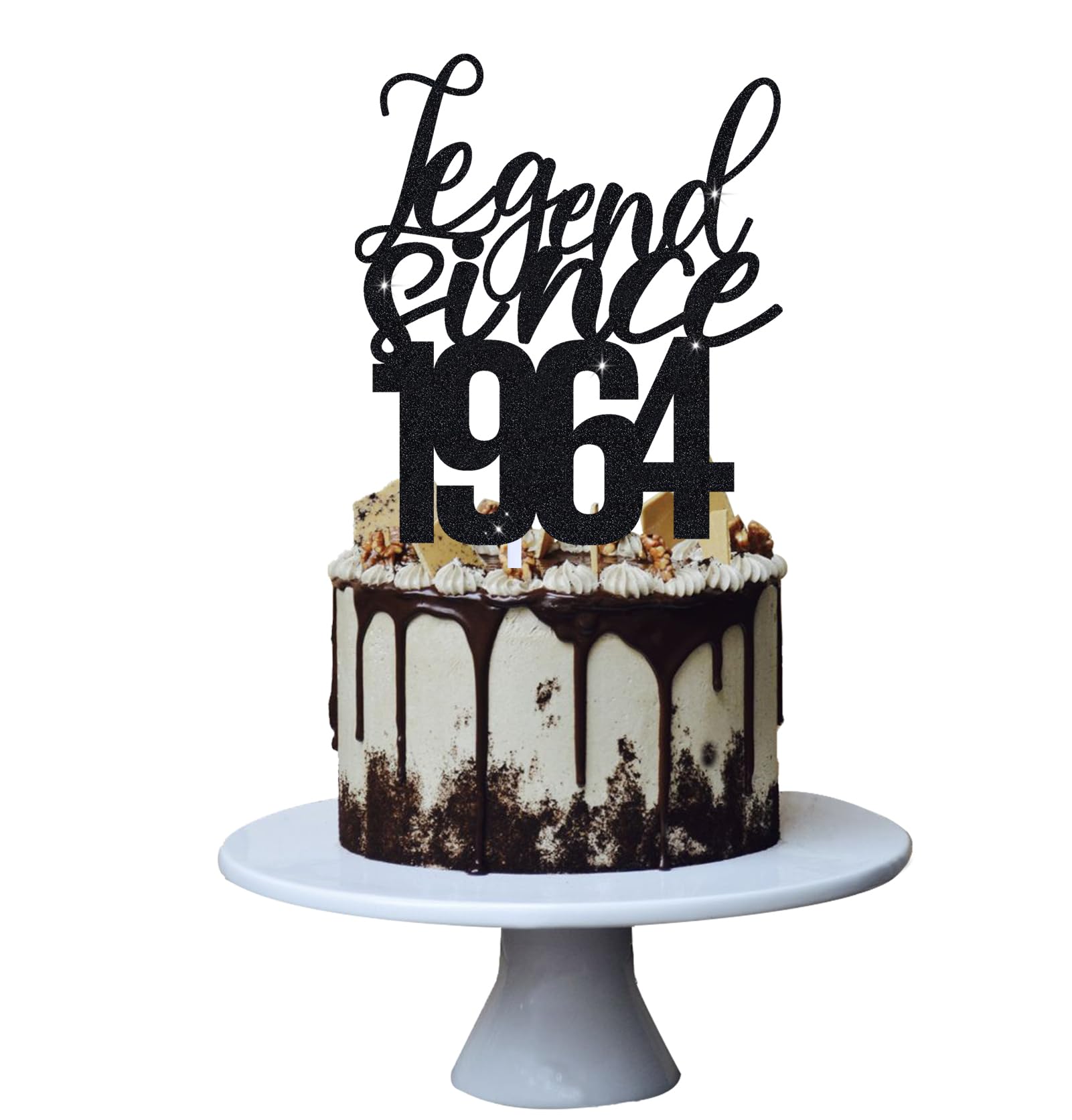 Legend Since 1964 Cake Topper for 60th Men and Women Birthday Party ...