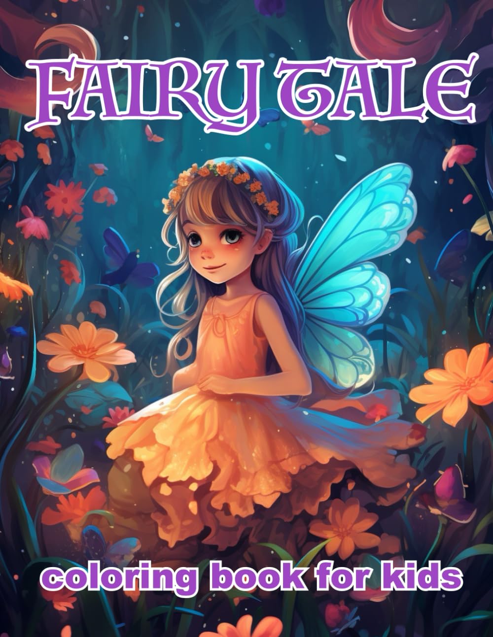 Fairy Tale Coloring Book For Girls & Boys: Fun And Easy Coloring Pages ...