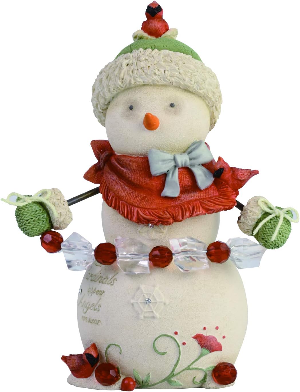 Amazon.com: Enesco 6006524 Heart Cardinal's Christmas Snowman Figurine ...
