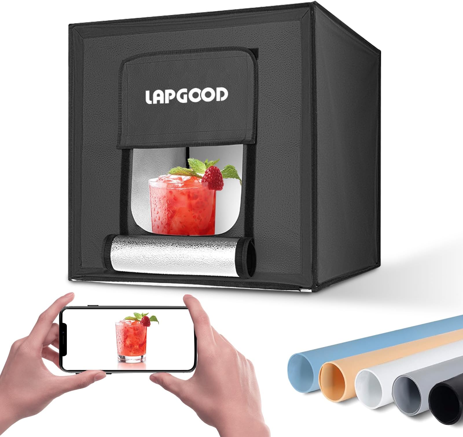 Amazon.com : Portable 16''x 16'' Photo Studio Light Box Kit - 64 ...