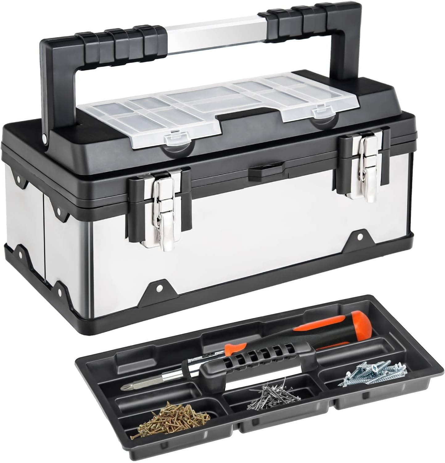 IRONMAX Toolbox IRONMAX 20.5" Steel Tool Box With 3 Drawers - Lockable ...