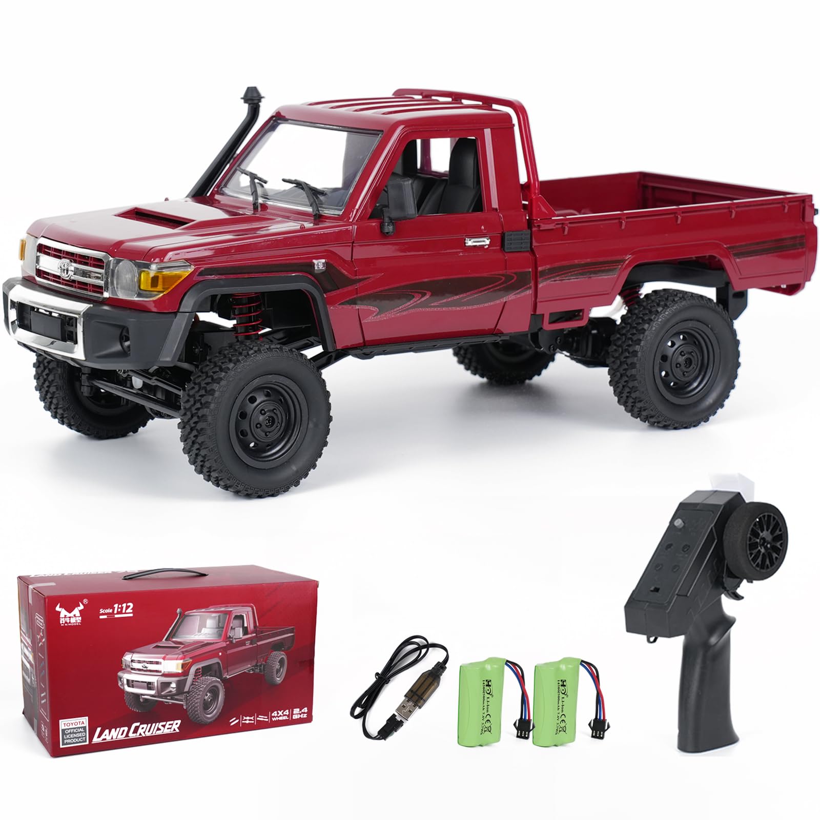 Amazon.com: YAZHIYI MN82 RC Rock Crawler, 2.4Ghz Toyota Remote Control ...