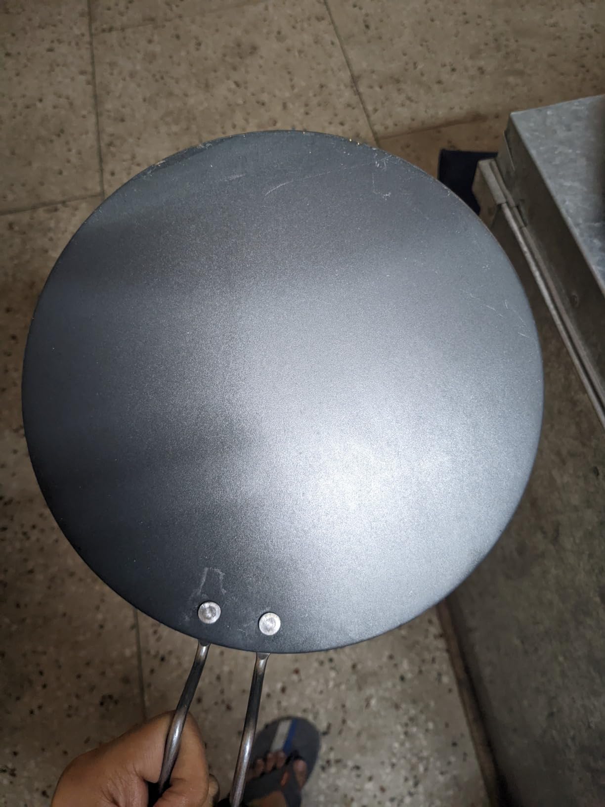 Buy Flat_TAWWA_TAWA for Roti Flat Iron Tawa Wider Base Cast (Stainless ...