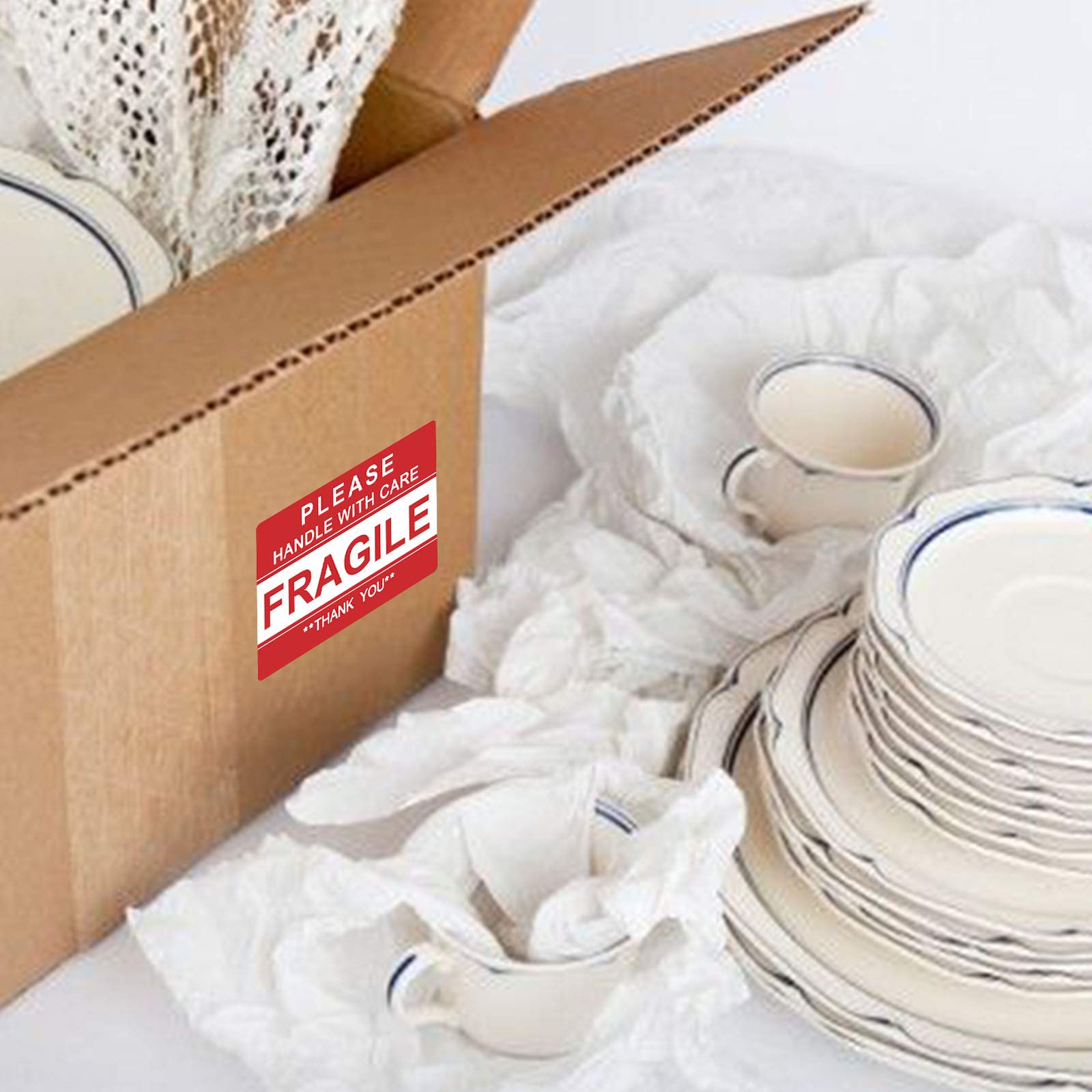 Fragile Stickers [12 Roll, 6000 Labels] 2" x 3" Handle with Care ...
