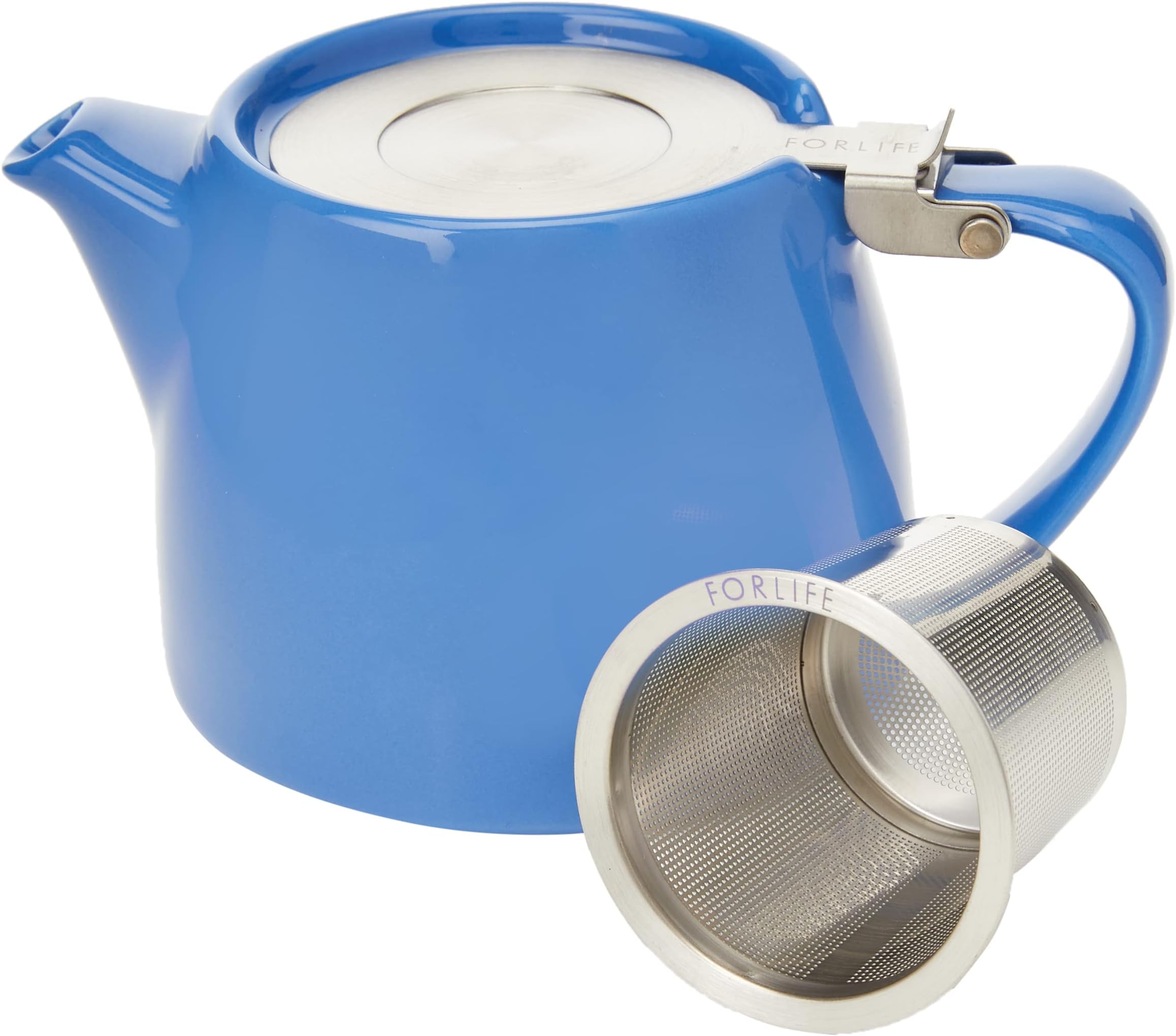 Forlife 13oz Stump Infuser Teapot Blue 509BLU : Amazon.co.uk: Home ...