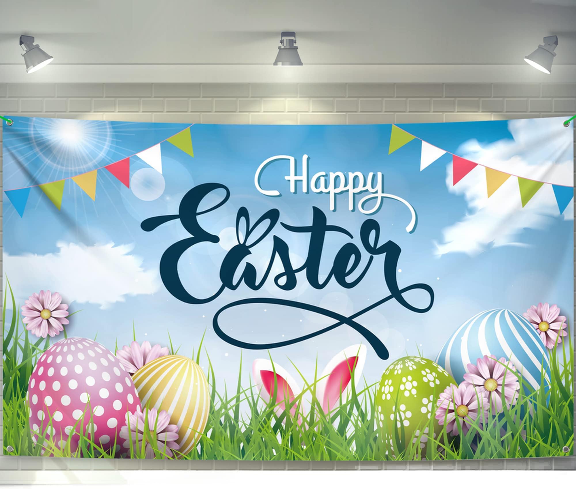 Amazon.com: LARRAZABAL Easter Backdrop - 70.8 x 43.3 inches, Polyester ...
