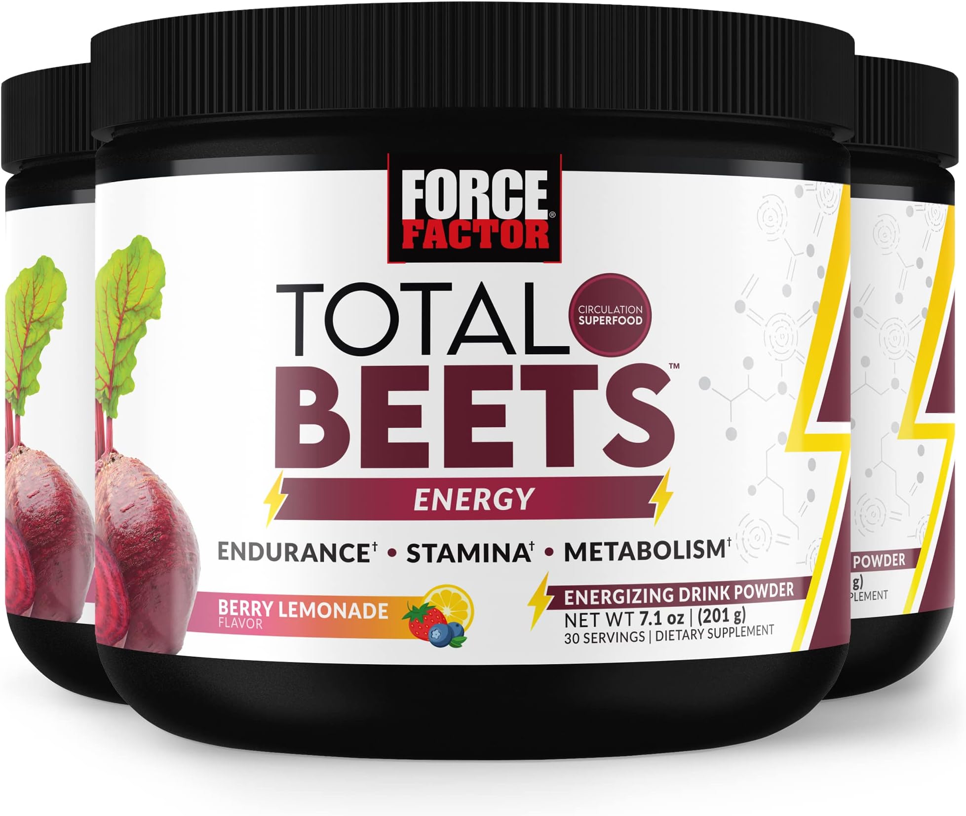 Amazon.com: Force Factor Total Beets Drink Mix Superfood Powder with ...