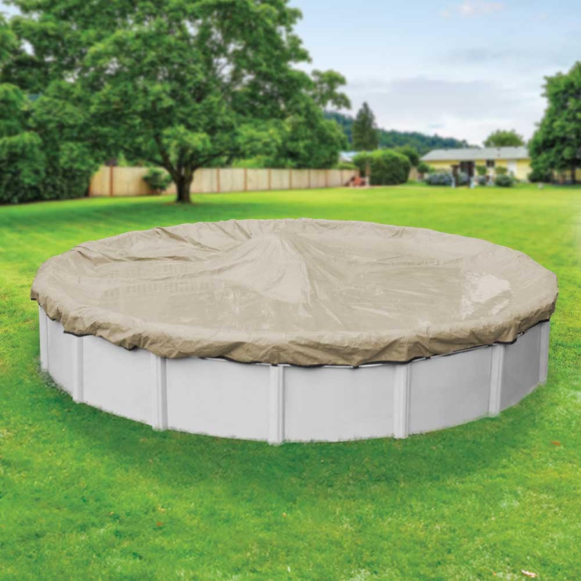 Snapklik.com : Robelle 21 Ft Premium Tan Winter Pool Cover For Above ...