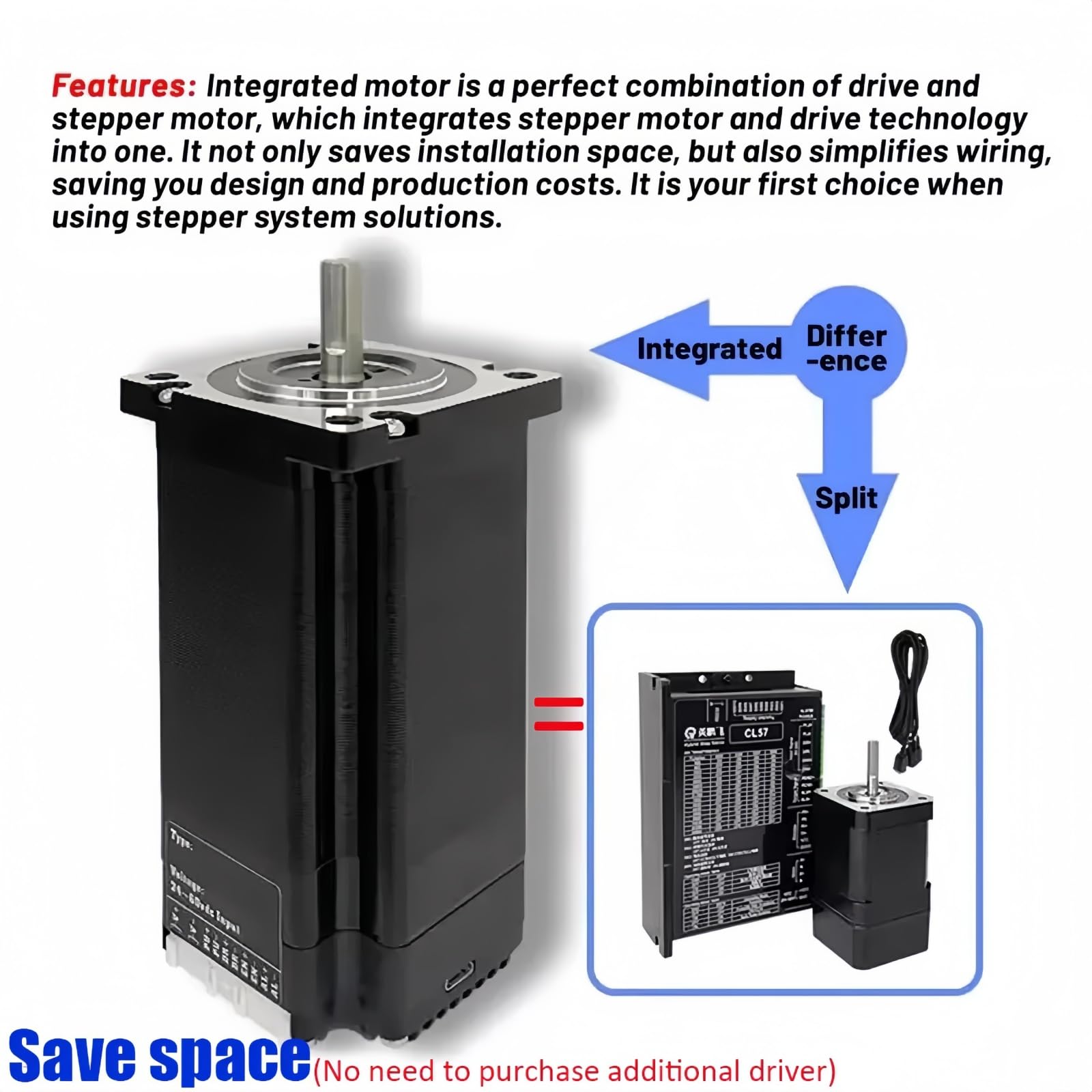 Snapklik.com : Nema 23 Stepper Motor Integrated Servo Step Motors
