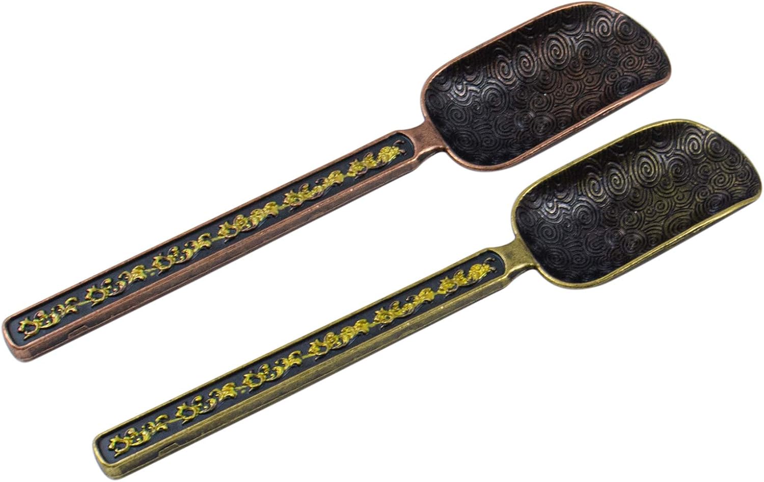 Amazon.com: AUEAR, 2 Pack Vintage Loose Leaf Tea Scoops Coffee Scooper ...