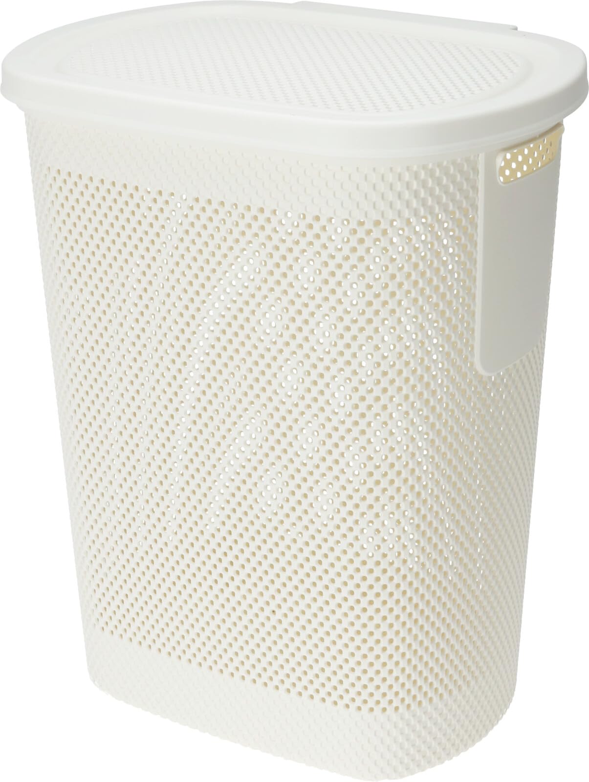 60 Litre Large Plastic Laundry Basket with Lid Washing Clothes Storage ...