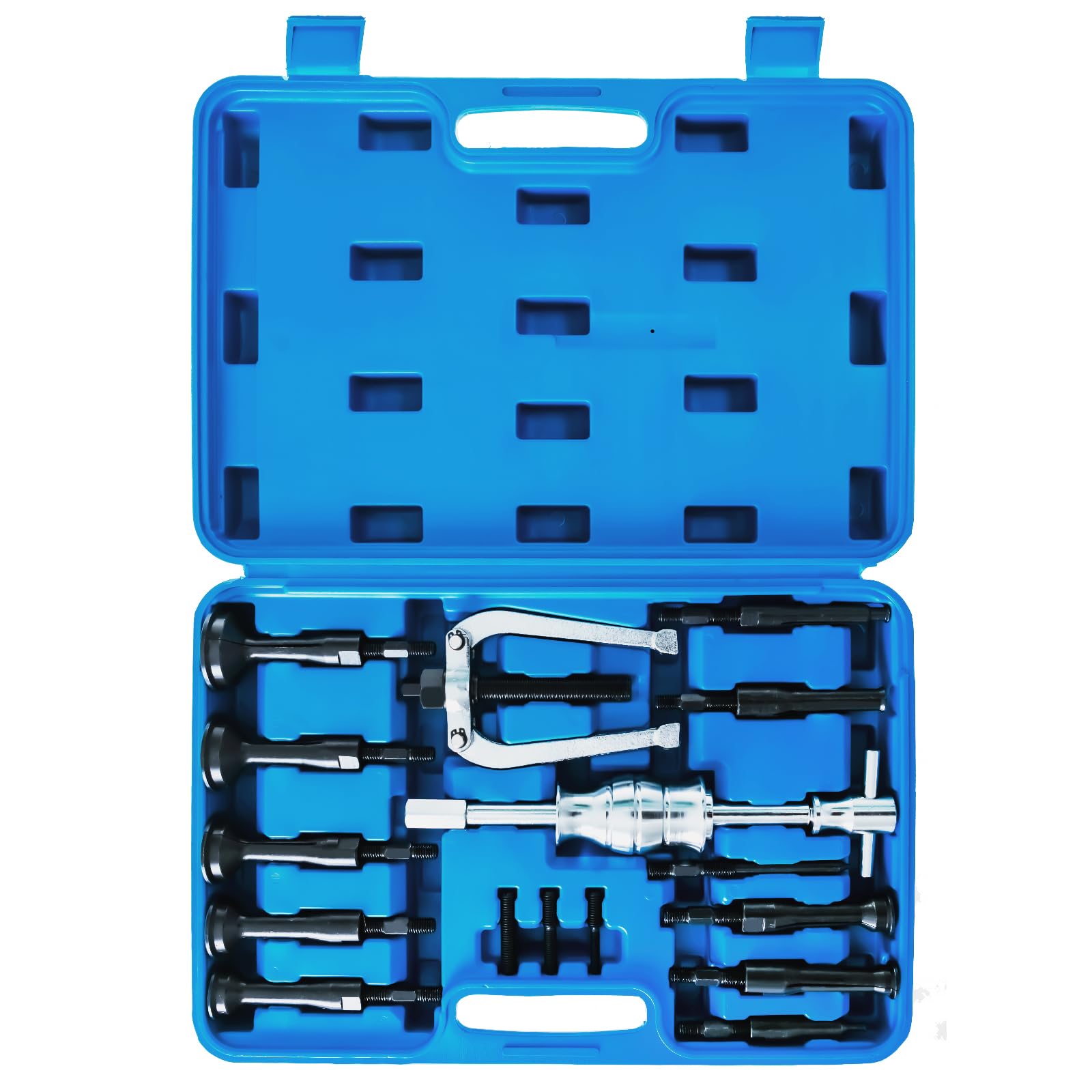 Snapklik.com : Blind Bearing Puller Kit 16pcs Slide Hammer Pilot Insert ...