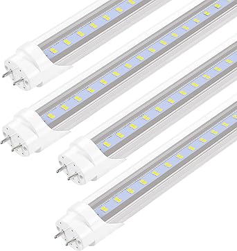 PARNOARCK Fluorescent Light Bulbs 48 inch T8 LED Bulbs 4 Foot Type A+B ...