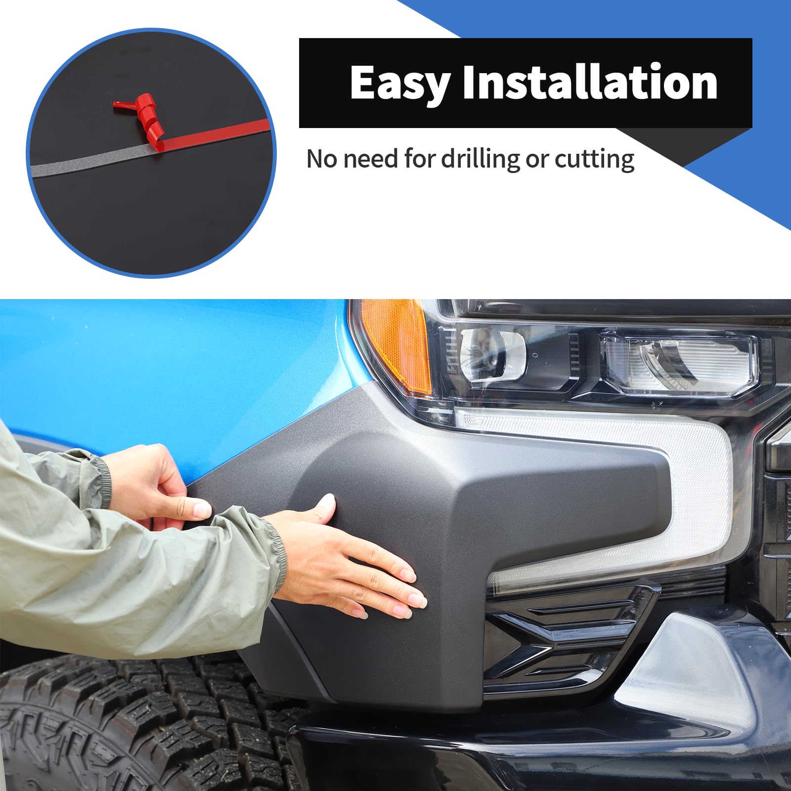 Zr2 Accessories Matte Black Hood Cowl Covers For 2022-2024 Chevy ...