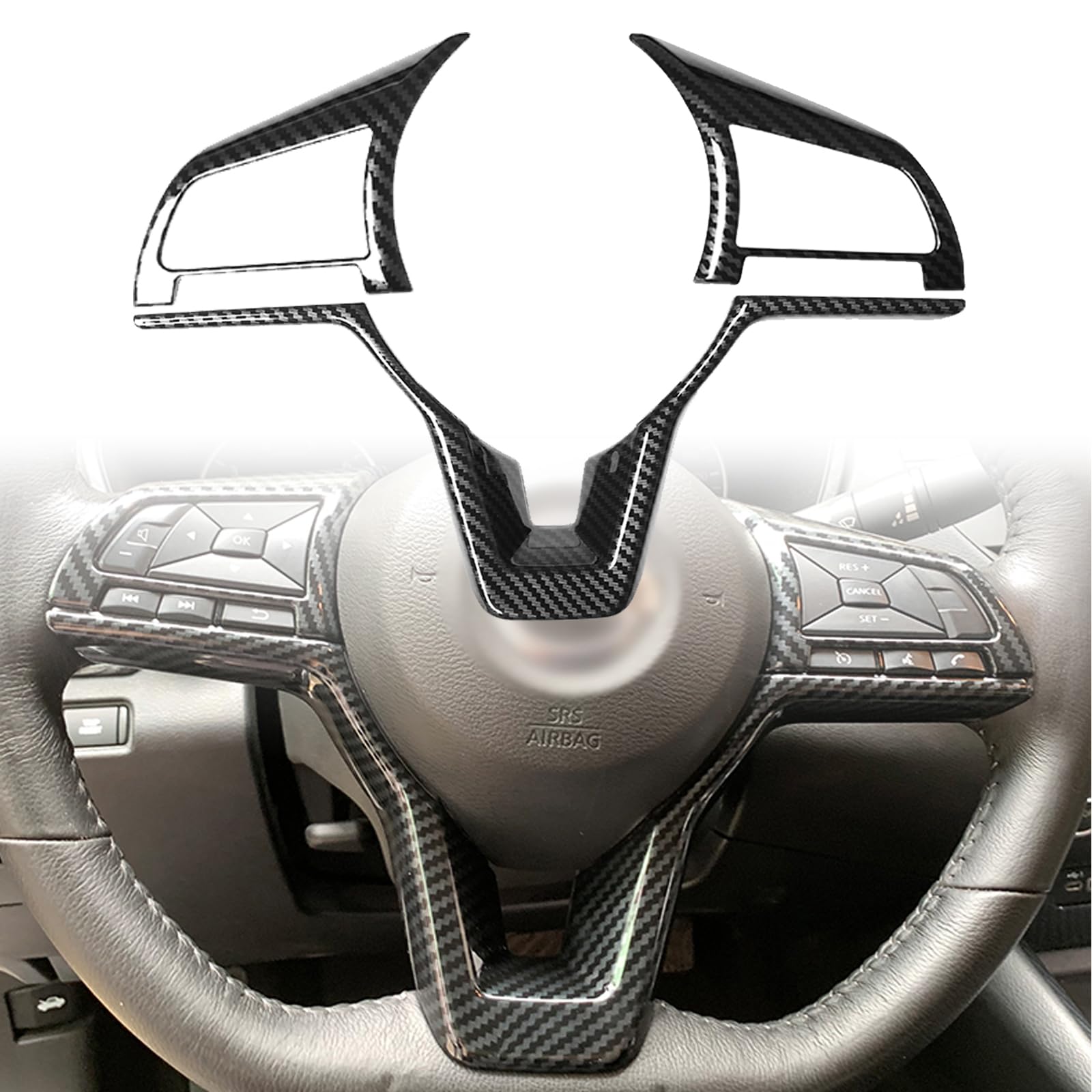 Carbon Fiber Steering Wheel Nissan Versa WuYyyyy Car Steering Wheel