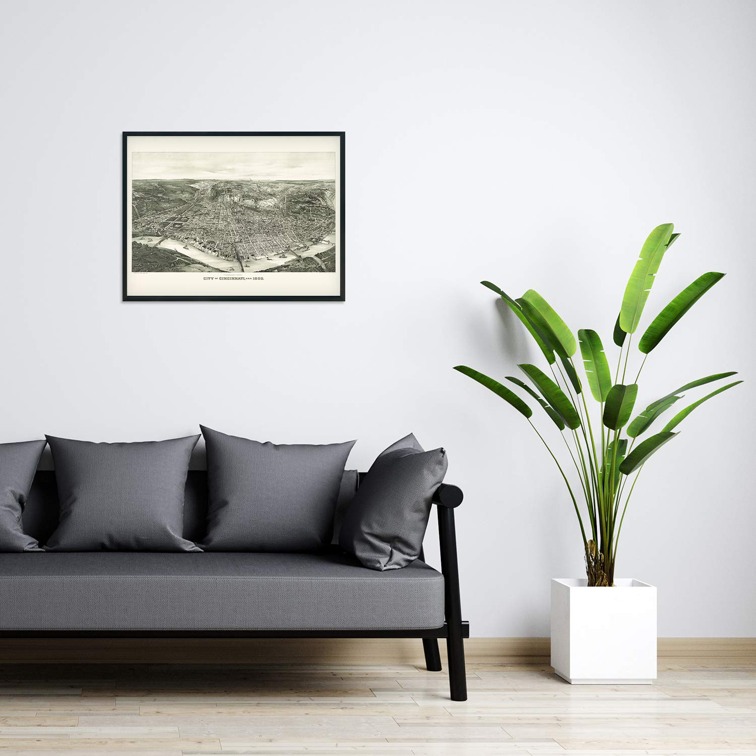 Snapklik.com : Vintage 1900 Cincinnati Ohio Map - 18x24 Inch Vintage ...