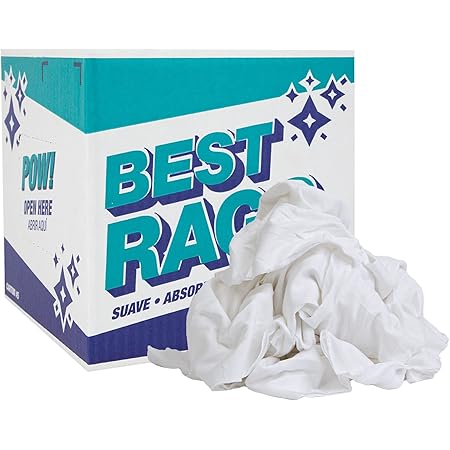 Amazon.com: 50 Lb. Box Recycled Cut Rags, Mixed Colors : Health & Household