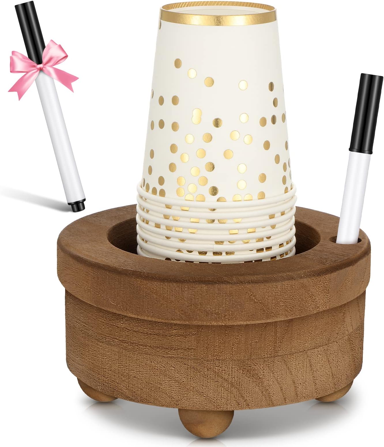 Amazon.com: Cup Holder with Marker Slot, Mark Your Cup and Drink Up ...