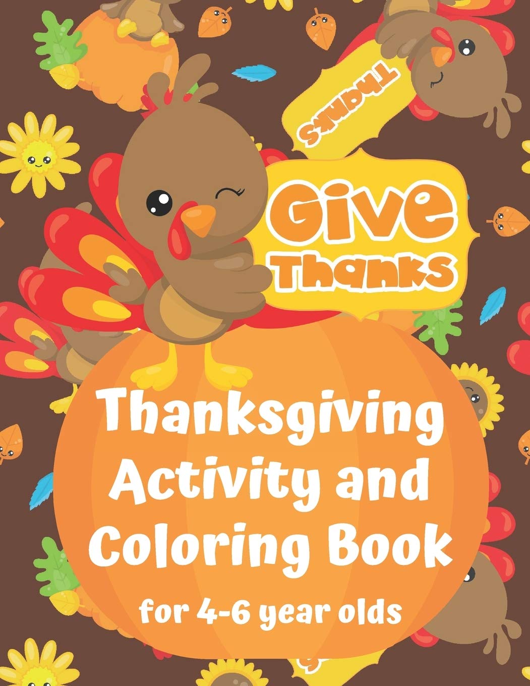 Thanksgiving Activity and Coloring Book for 4-6 year olds: Spot the ...