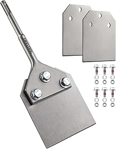 SDS Plus Floor Scraper with 2pcs Replaceable Blades, Firecore 4 Inch ...
