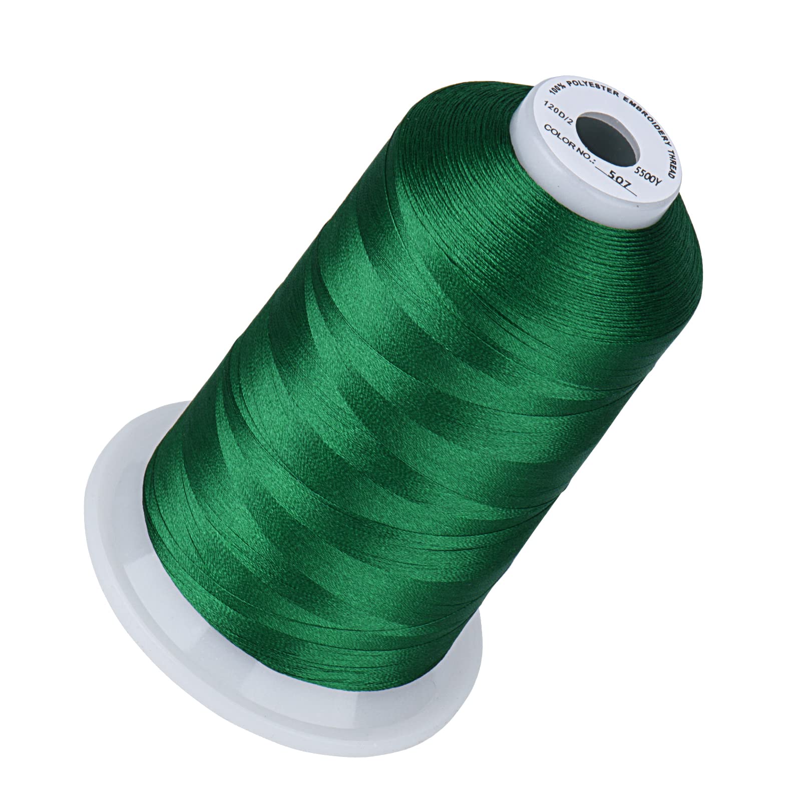 Amazon.com: Simthread Embroidery Thread 5500 Yards Emerald Green 507 ...