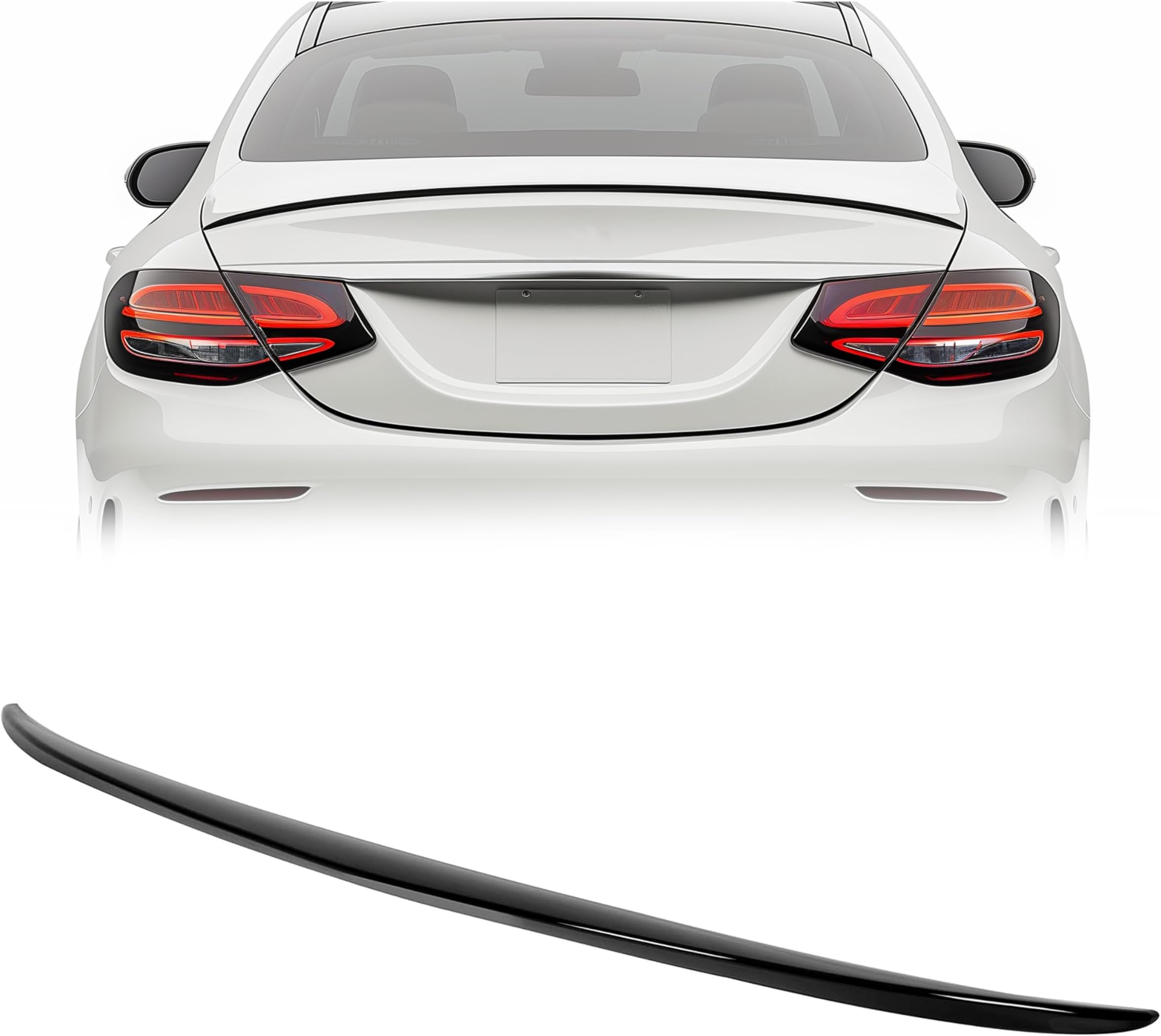 Amazon.com: NINTE Spoiler Fits for 2015-2020 Benz W205 4Dr Sedan C ...