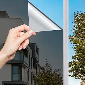 Amazon.com: Lmlpt Window Privacy Film See Out Not in One Way Window Film Sun Blocking Anti UV ...