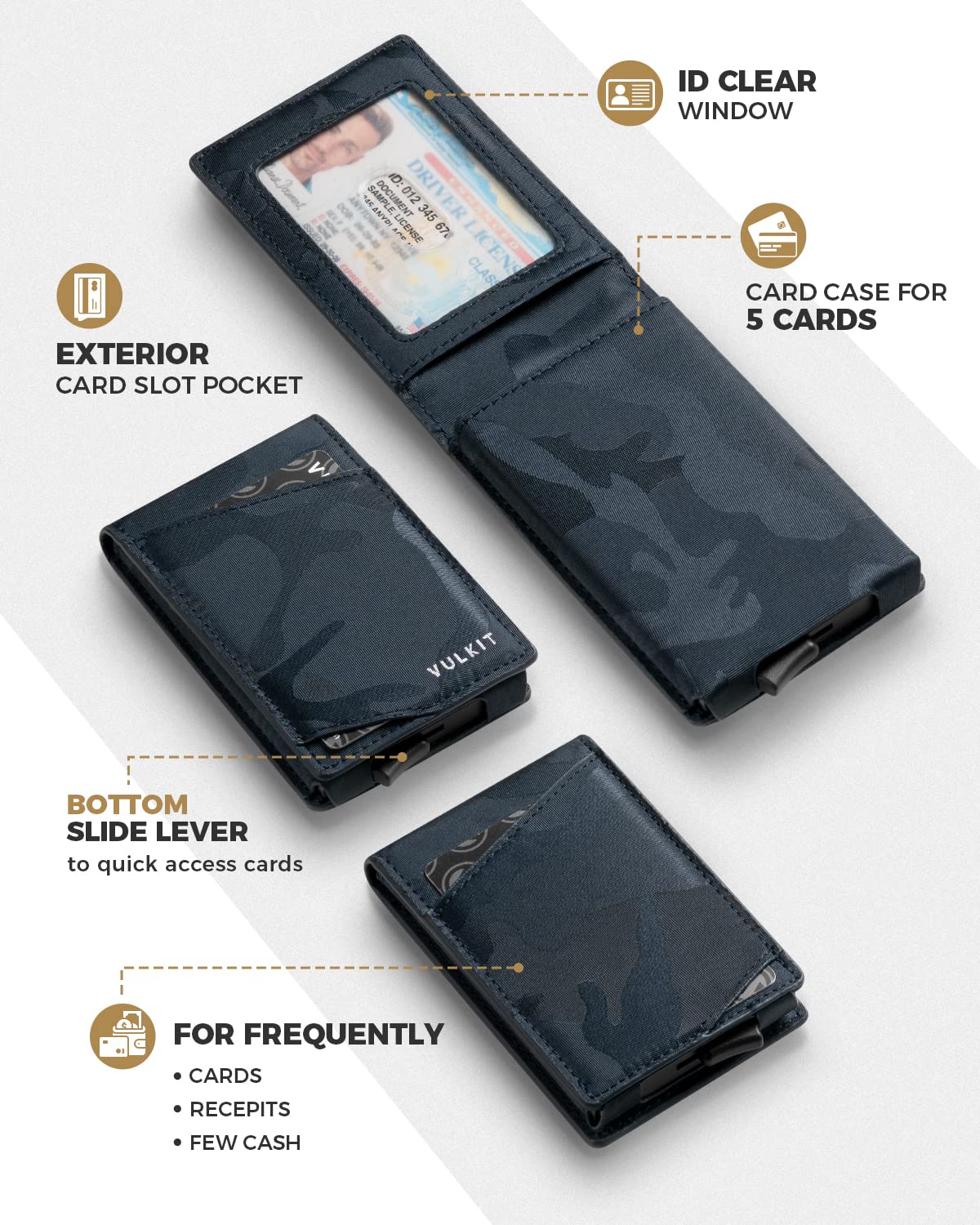 Snapklik.com : VULKIT Pop Up Wallet For Men, Credit Card Holder ...