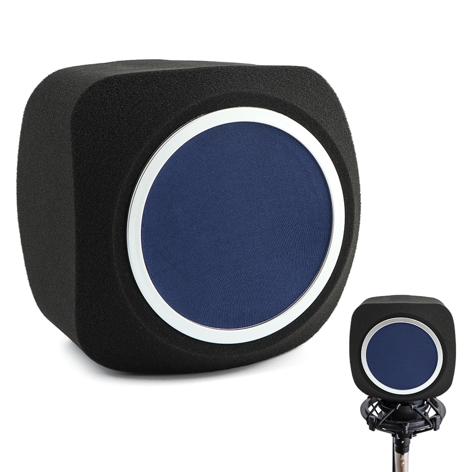Amazon.com: Professional Microphone Isolation Shield with Pops Filter ...