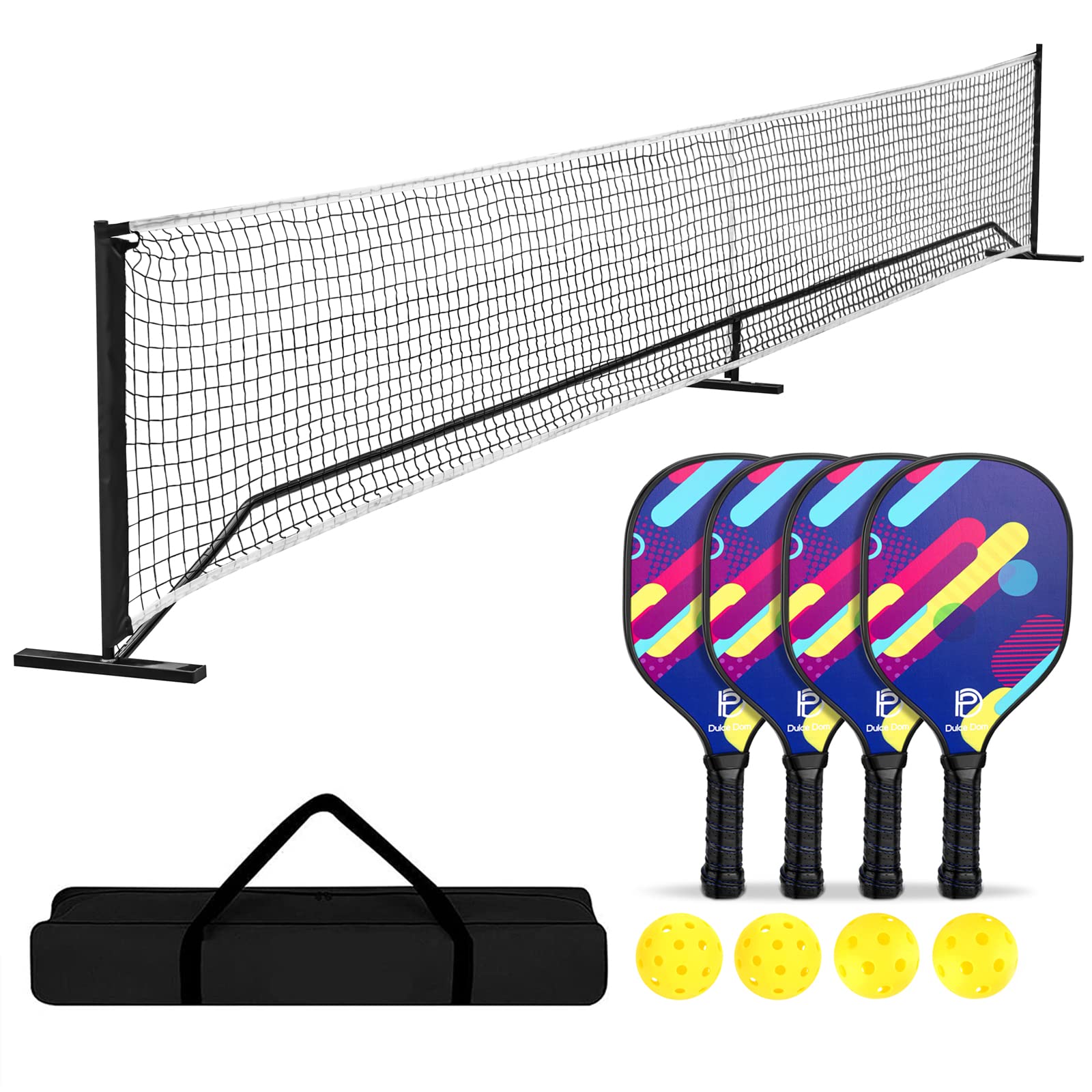 DULCE DOM Pickleball Net Portable Outdoor, 22 FT Pickleball Nets USAPA ...