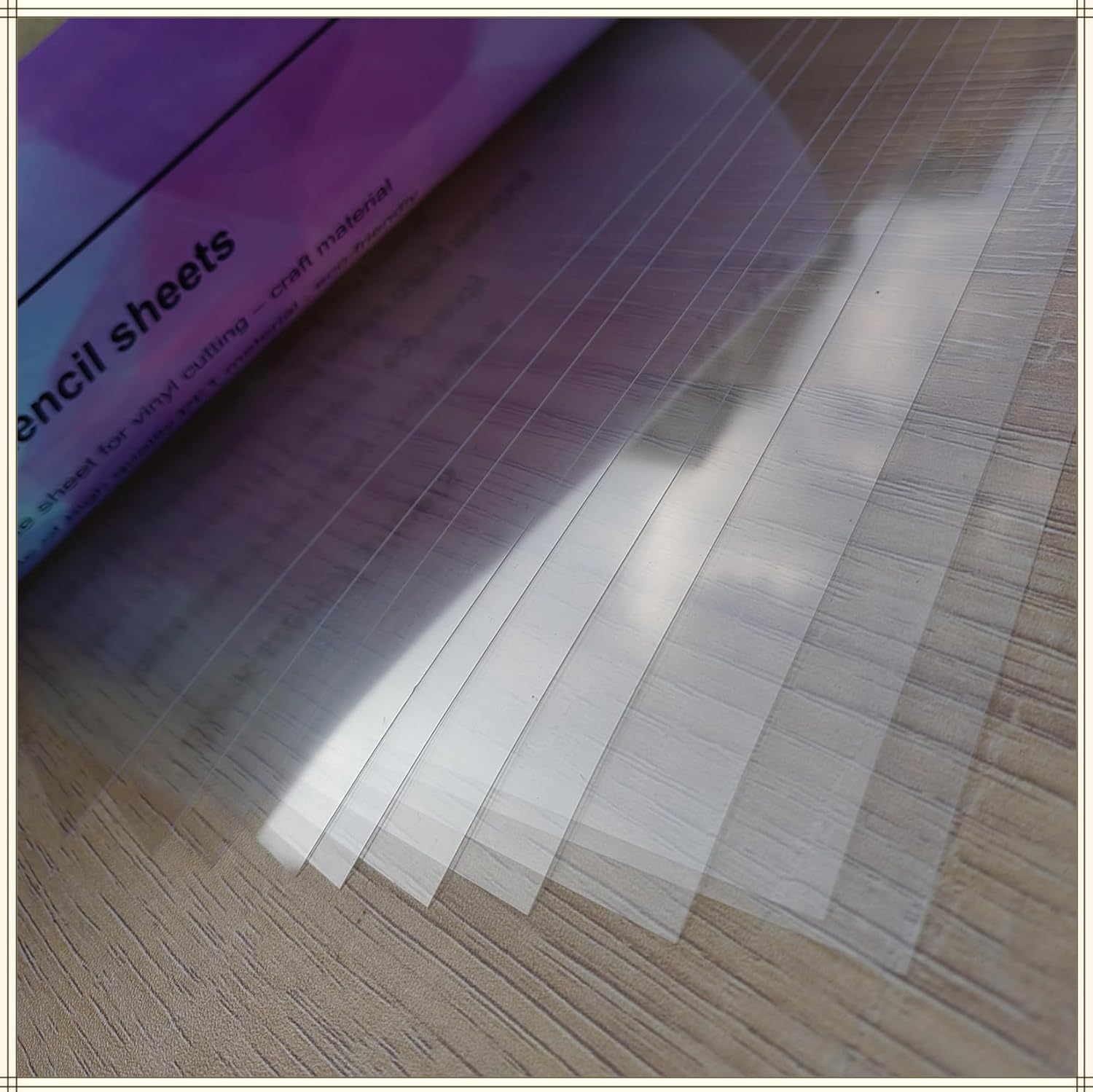 Clear Craft Plastic Sheets, Blank Stencil 18 x 48 5 Sheets 7.5 mil ...
