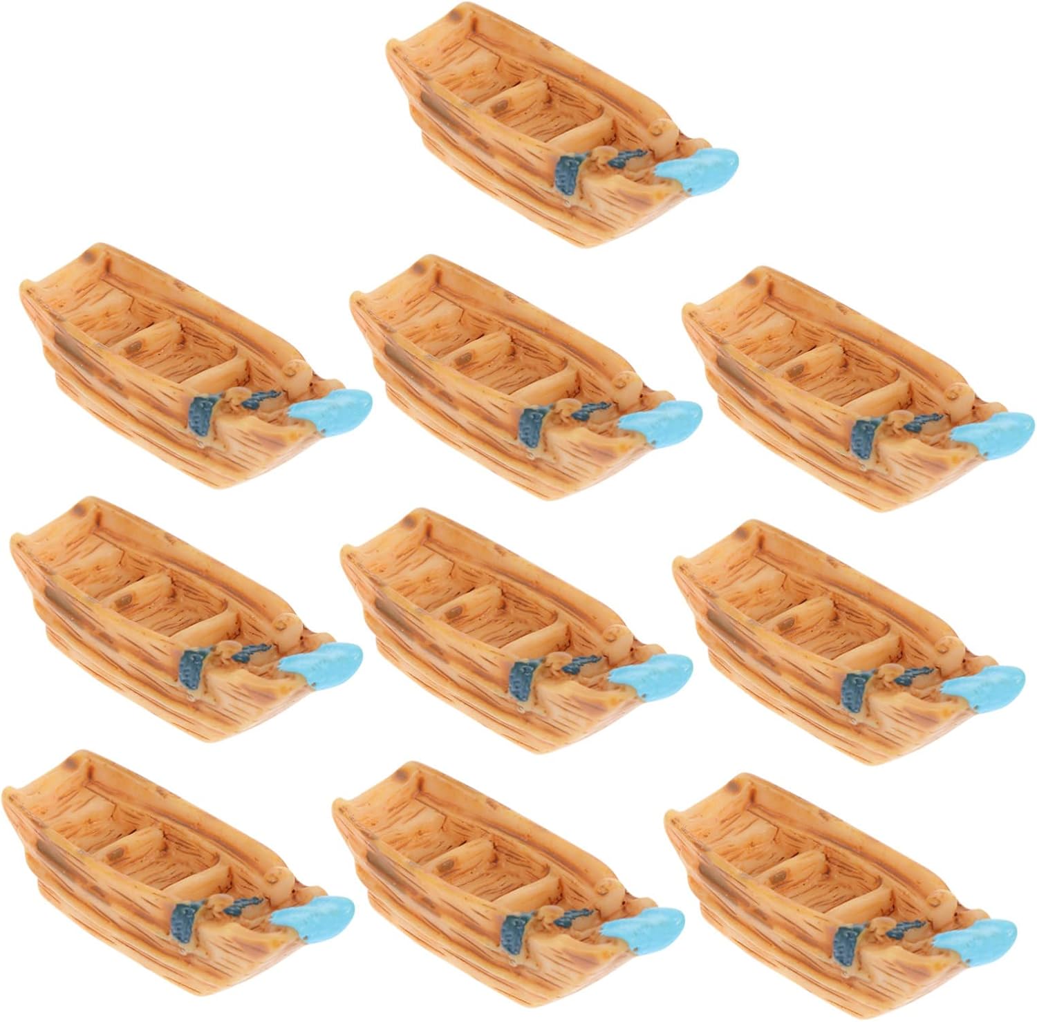 Amazon.com: ULDIGI 10Pcs Mini Scene Boat Ornaments Miniature Yacht ...