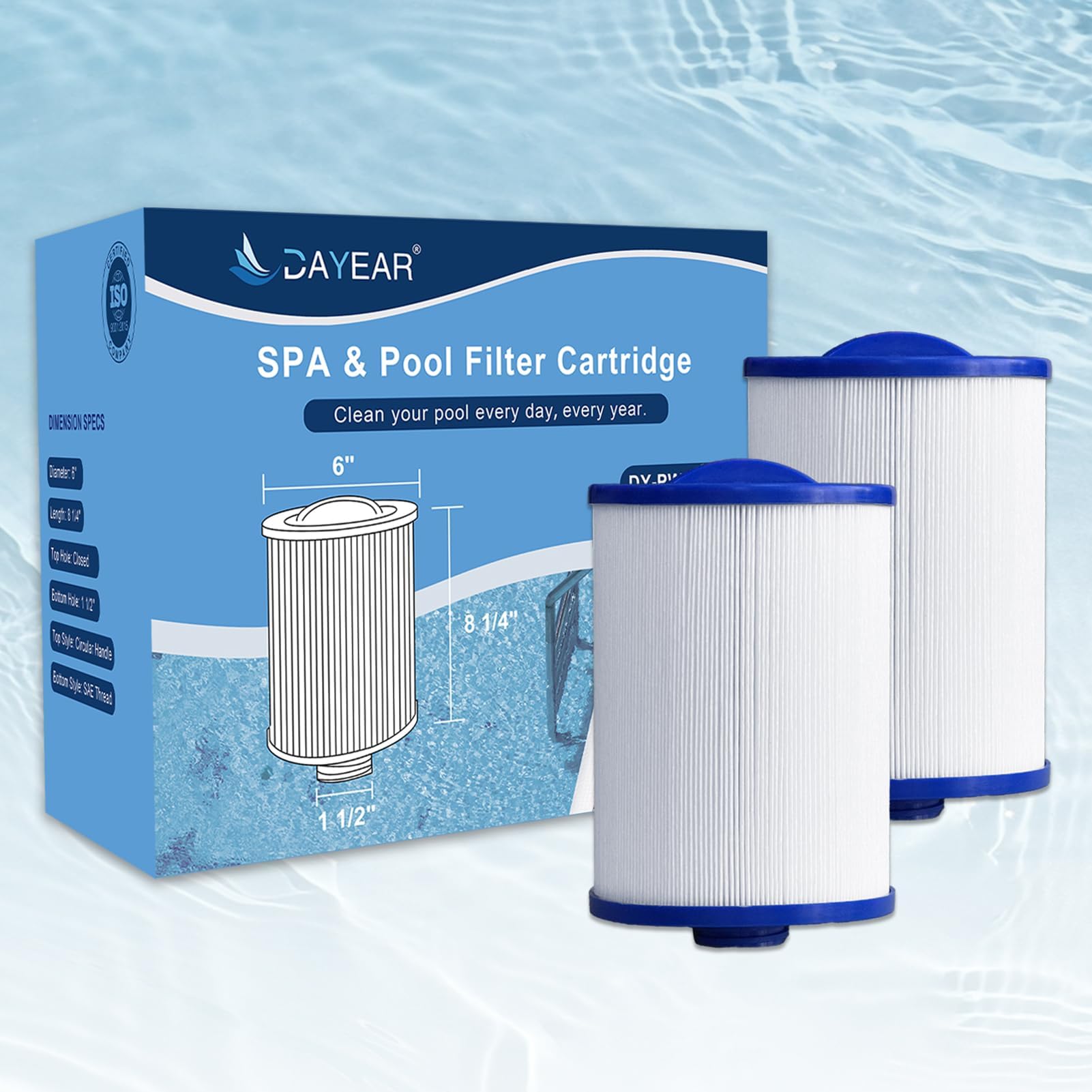 Amazon.com : DAYEAR Hot Tub Filter Cartridge Compatible with 6CH-940 ...