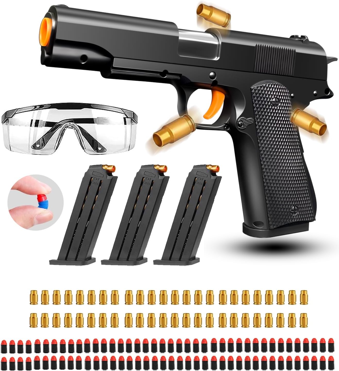 Amazon.com: LBDREXZ Soft Bullet Toy Guns, Shell Ejecting Toy Gun That ...