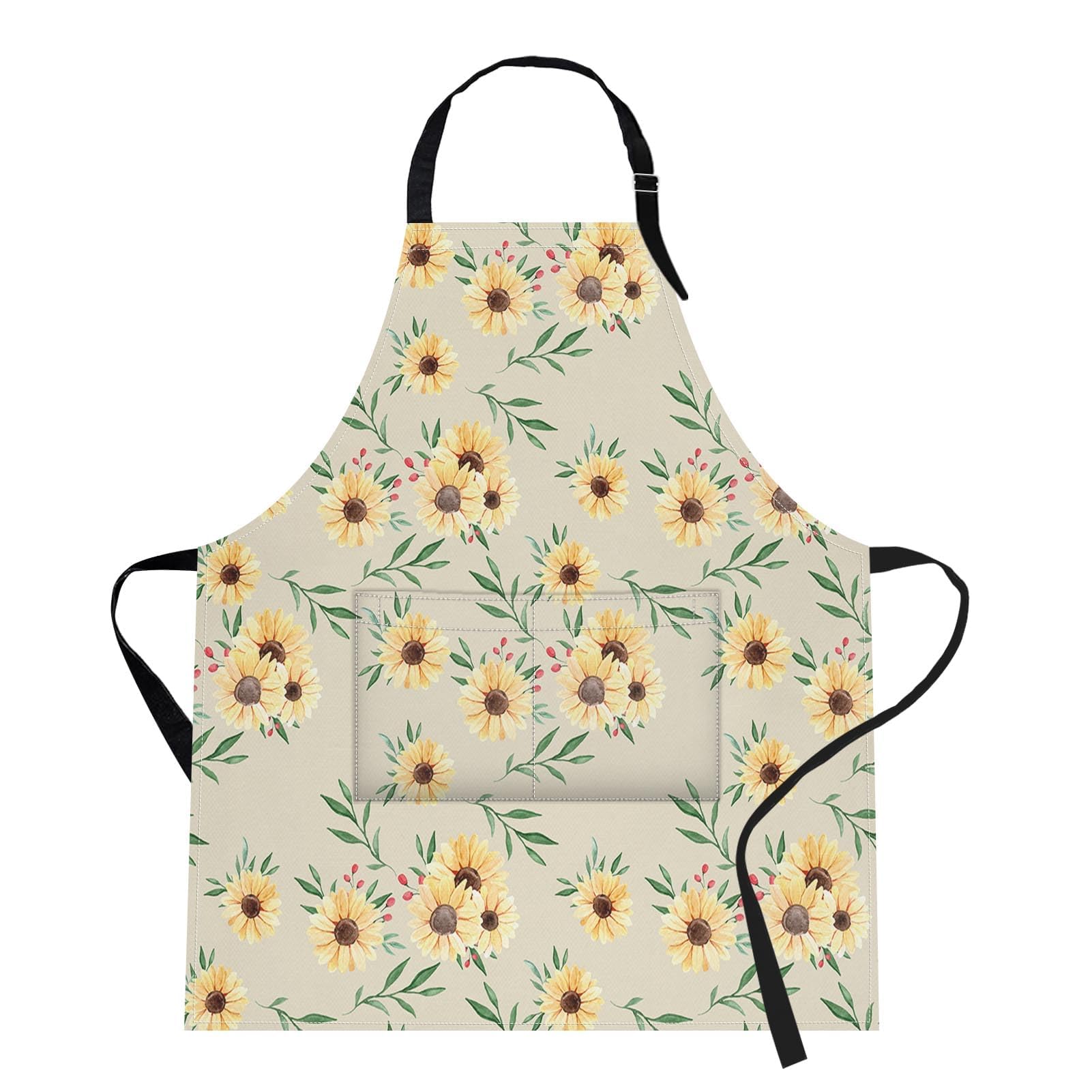 Amazon.com: Britimes Sunflower Flower Summer Vintage Spring Apron Home ...