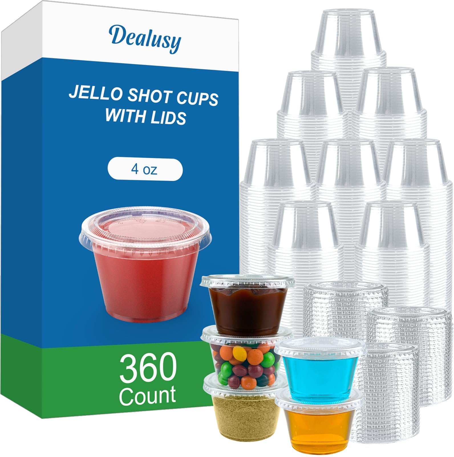 Amazon.com: Amazon Basics Disposable Plastic To-Go Cups and Lids, Mini ...