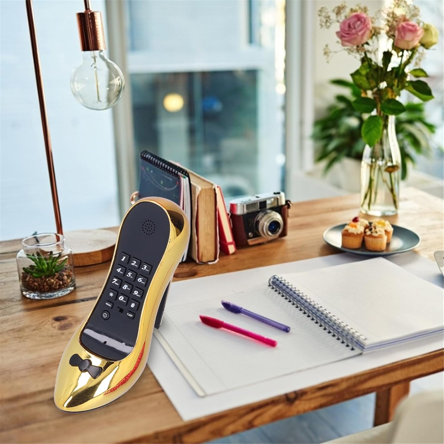 Amazon.com : Corded Telephone, High Heel, Wired Desktop Landline ...