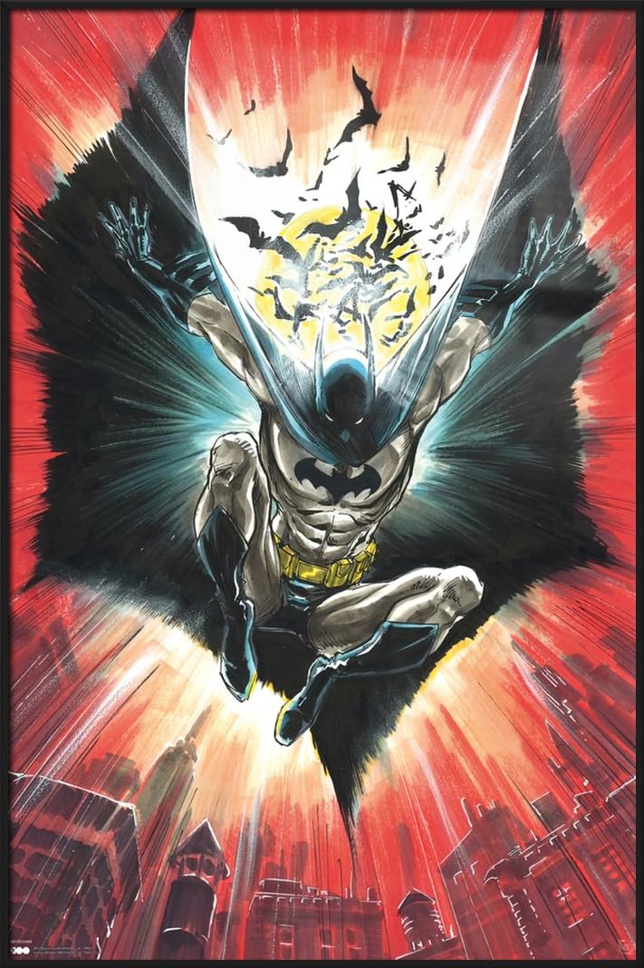 Amazon.com: Batman - Framed DC Comics Poster (Attack/Bats) (Size: 24" x ...