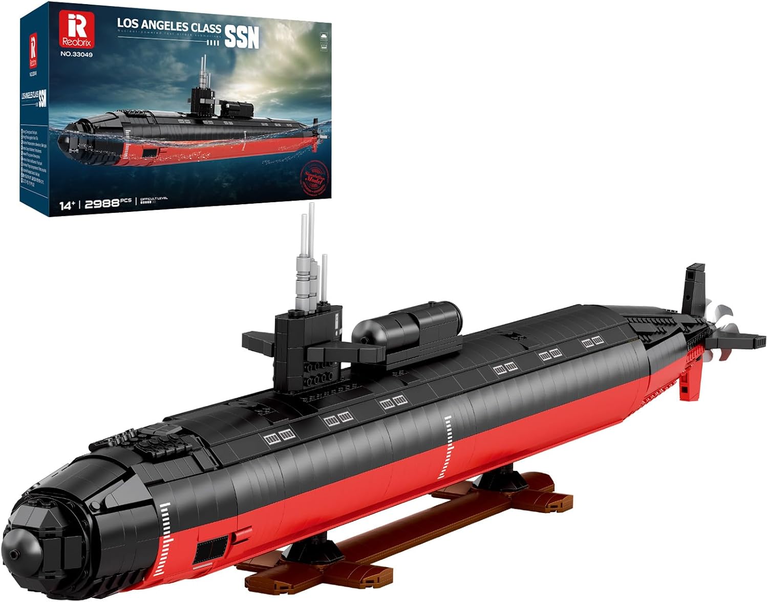 Amazon.com: Reobrix Nuclear Submarine Building Sets for Adults, 1:125 ...