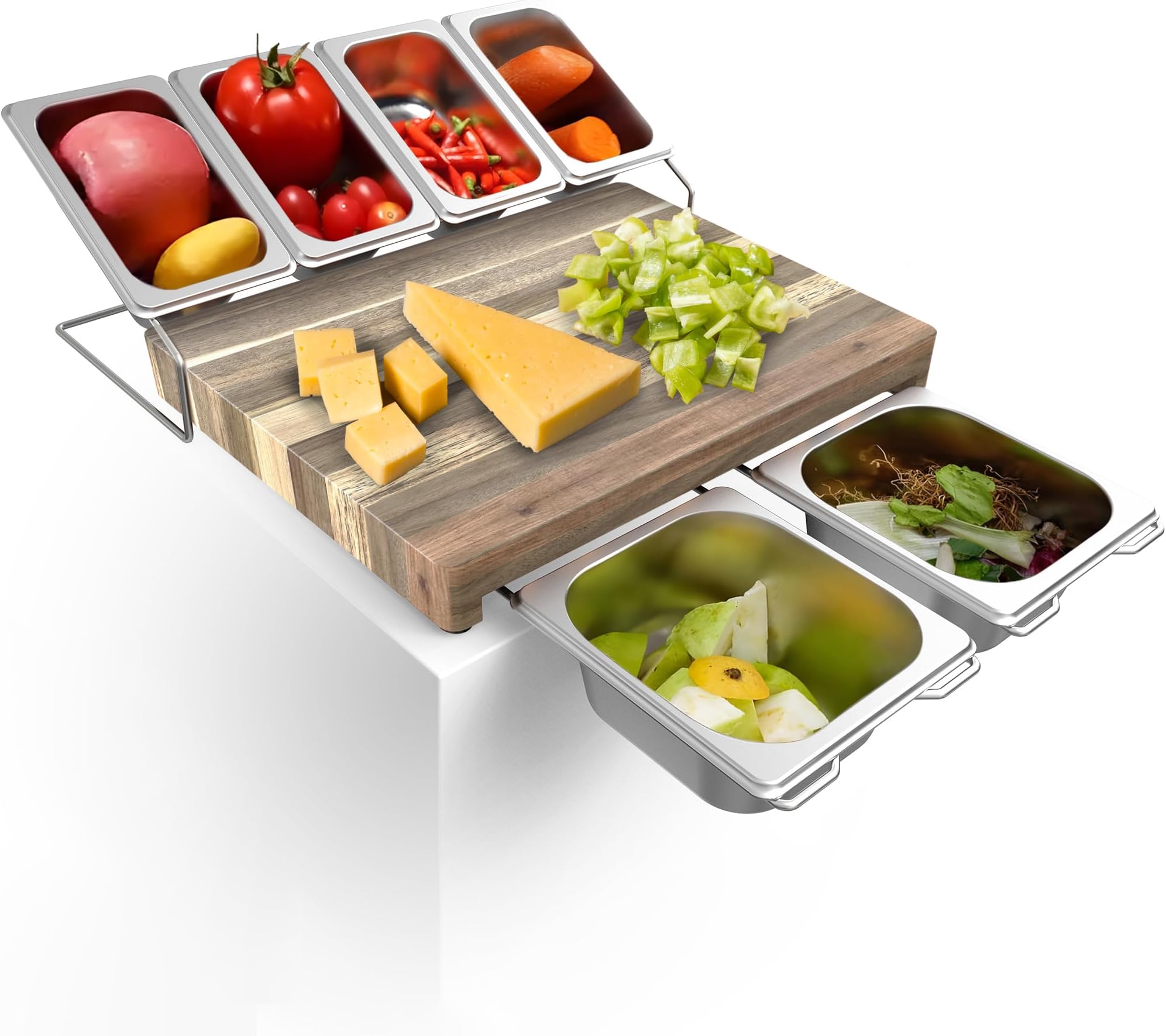 Amazon.com: Valleyhike Meal Prep Kitchen Station - Food Prep Station ...
