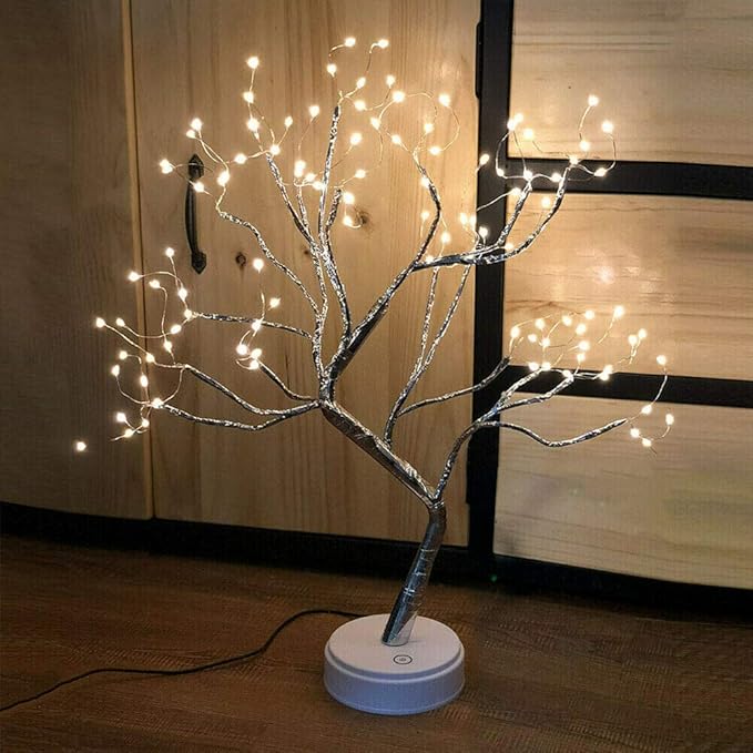 Tree Lamp Lighted Birch Tree 108 LED Twig Tree with Lights up 20 Inches ...
